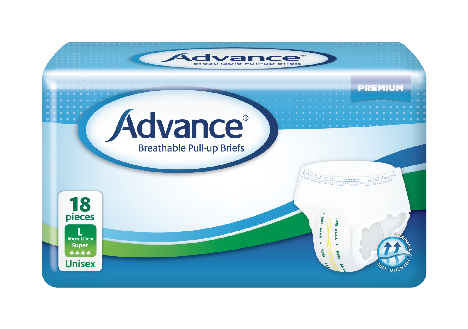 Advance® L adult diapers Super absorbent | Continence Care